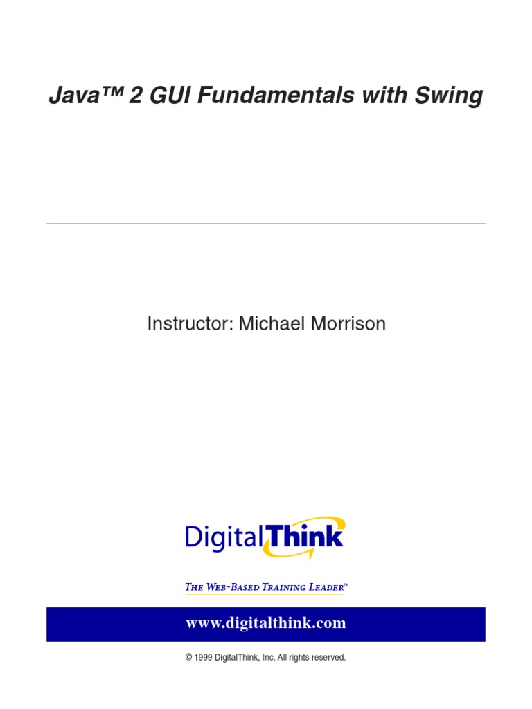 Java 2 Gui Fud Mentals With Swing | PDF | Java (Programming Language ... Java 2 Gui Fud Mentals With Swing | PDF | Java (Programming Language ...
