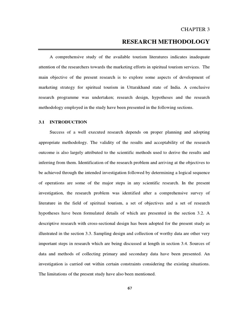 Chapter 3: Research Methodology | PDF | Research Design | Sampling (Statistics)