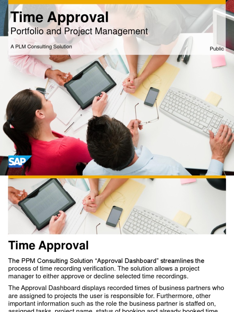 Time Approval en | PDF | Sap Se | Project Management