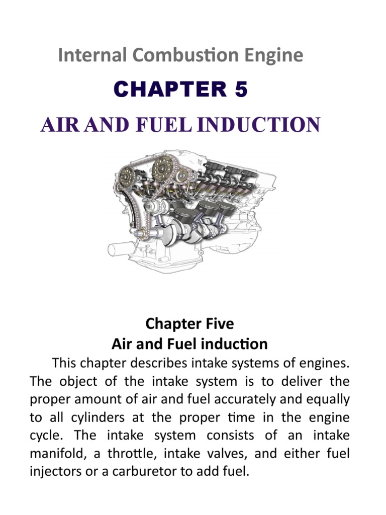 Air and Fuel Induction Systems | PDF | Internal Combustion Engine ...