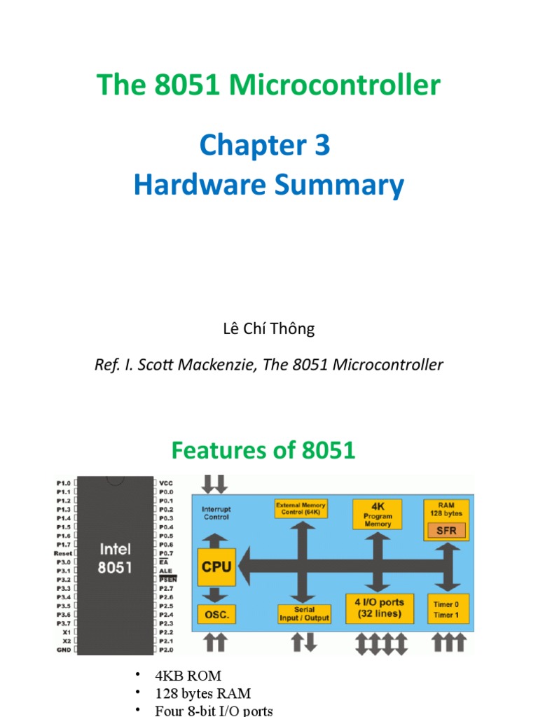 8051 Chap3 Hardware (New) | PDF | Random Access Memory | Input/Output