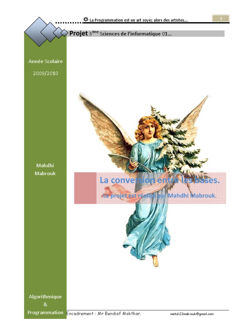 Projet de Programmation - La Conversion Entre Les Bases | PDF | Programmation informatique ...
