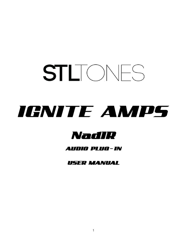 NadIR AUDIO PLUG-IN USER MANUAL: A comprehensive guide to installing ...