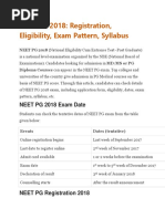 NEET PG Study Plan Marrow | PDF