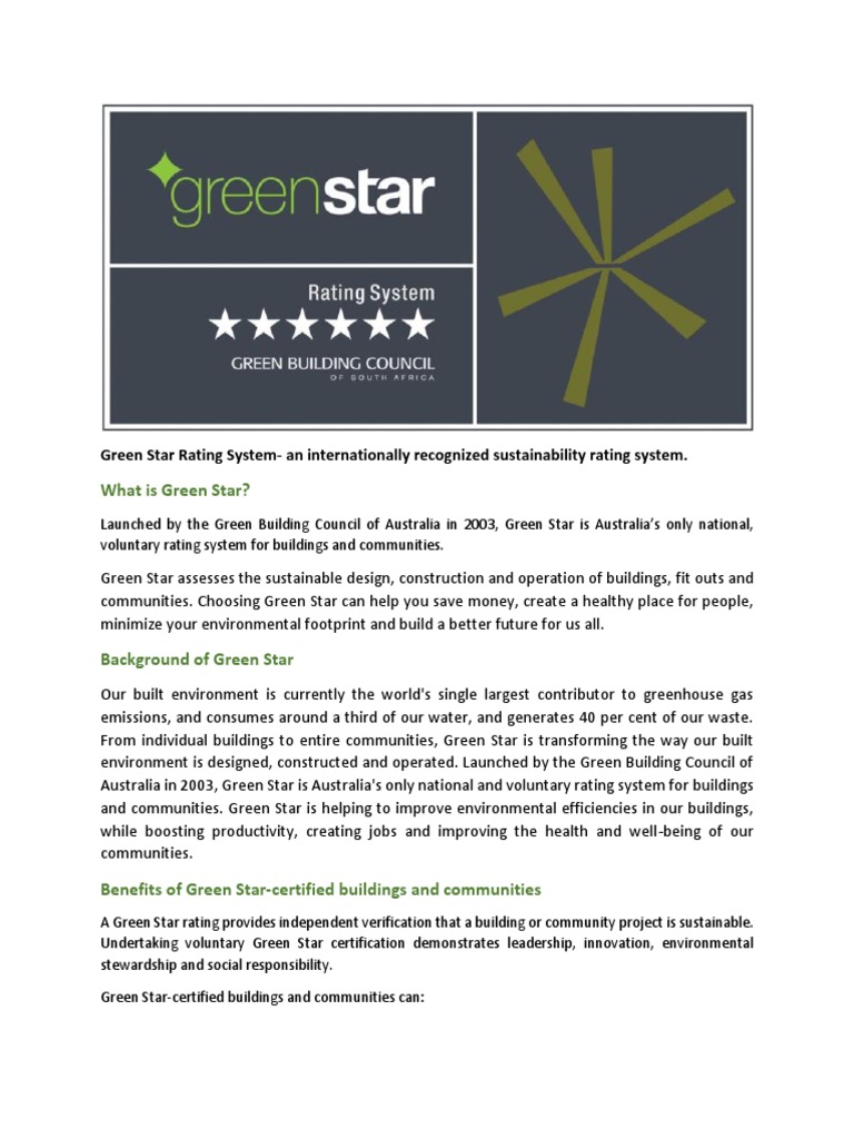An Overview of Green Star: Australia's Leading Sustainability Rating ...