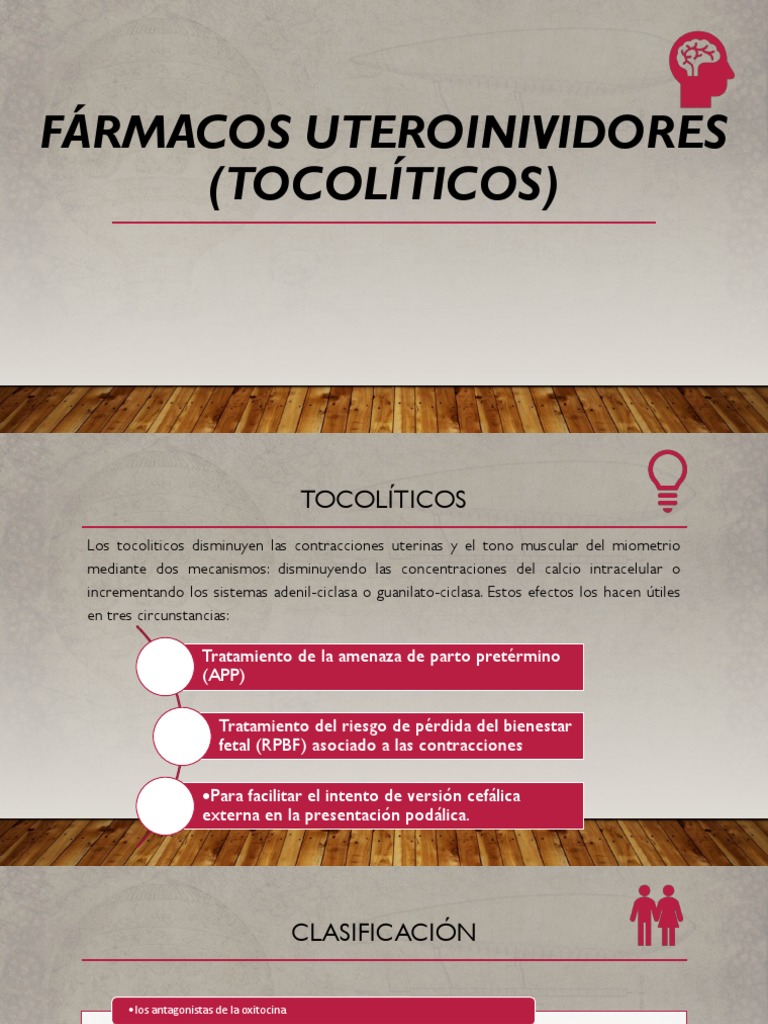 Fármacos uteroinividores (tocolíticos) | Gonadotropina coriónica humana ...