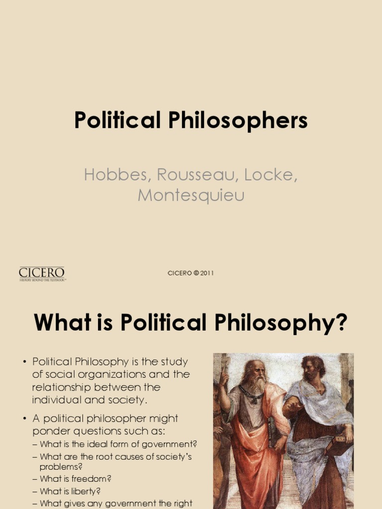 Political Philosophers | PDF | Natural And Legal Rights | John Locke