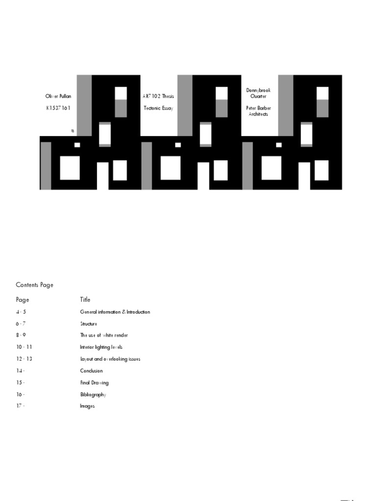 Donnybrook Quarter - Peter Barber Archit PDF | PDF | Roof | Lighting
