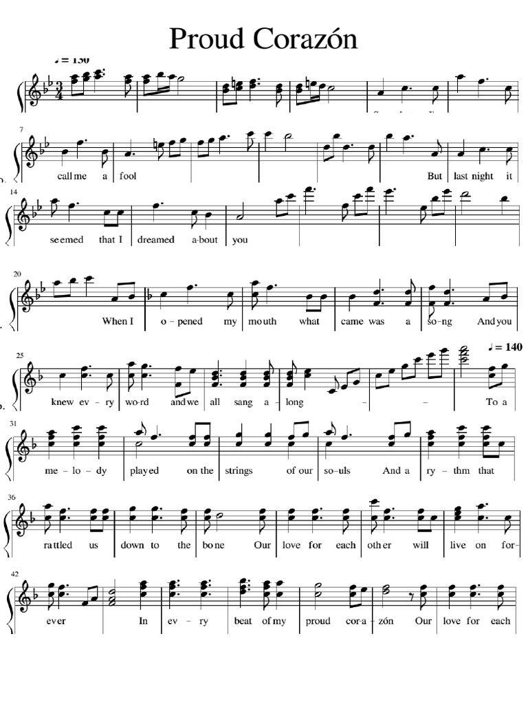 El Latido de Mi Corazón - Coco - Violín - Proud Corazon | PDF