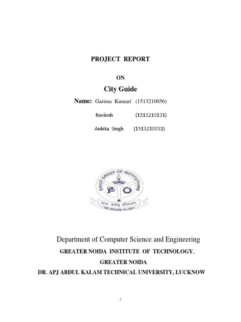 City Guide: Project Report | PDF | Software Testing | Unit Testing