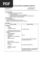 Detailed Lesson Plan - Narrative Writing | PDF | Plot (Narrative ...