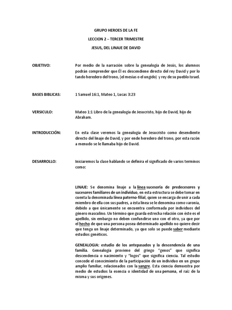 Jesús, el Mesías prometido: Explorando la genealogía de Jesús y su ...