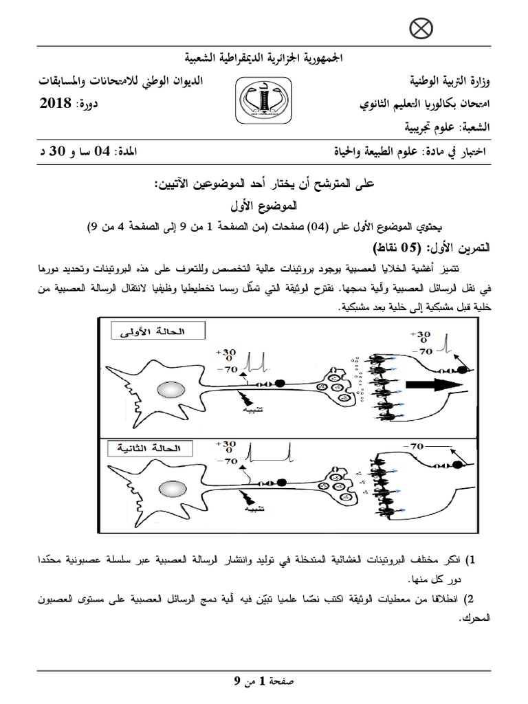 Sciences Se Bac2018 PDF | PDF