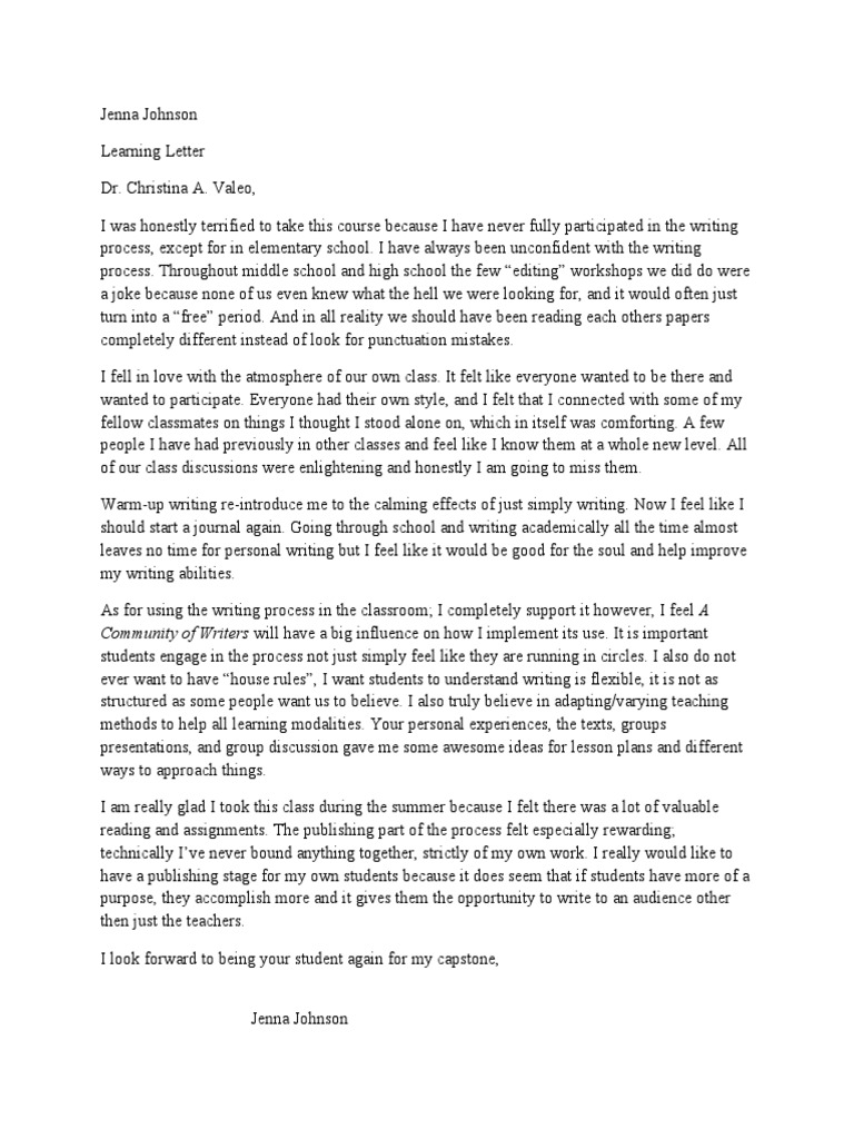 Learning Letter | PDF | Lesson Plan | Pedagogy