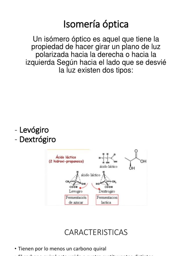 Isomería Óptica | PDF | Isómero | Chiralidad (Química)