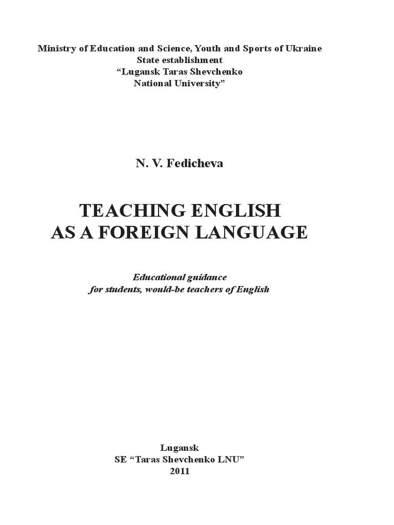 Teaching English As A Foreign Language | PDF | Language Education ...