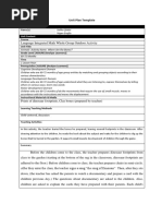 Lesson Plan Solano | PDF | Senses | Taste