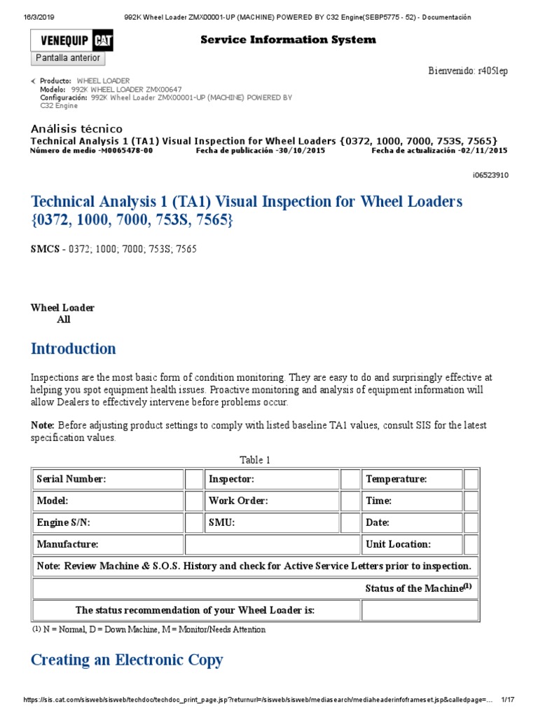 Analisis Tecnico Ta1 Cat-992k | PDF | Axle | Transmission (Mechanics)