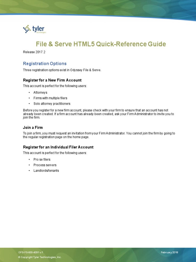 2017.2 Quick Reference Guide PDF | PDF | Service Of Process | Cyberspace