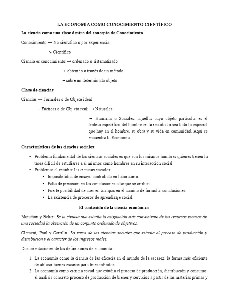 Resumen Perticarari, Hauque "Introducción A La Economía" | PDF | Bienes | Science