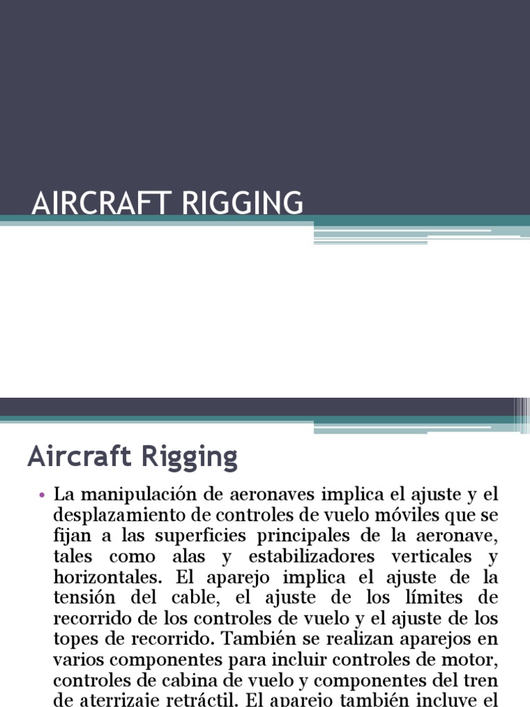 Aircraft Rigging | PDF | Avión | Administración Federal de Aviación