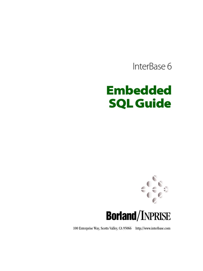 Interbase 6 - Embedded SQL Guide | PDF | Database Transaction | Databases
