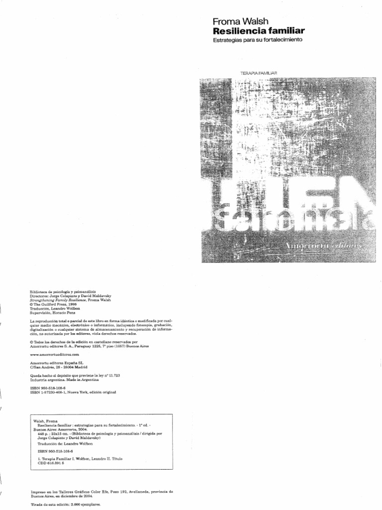 Walsh, F. Resiliencia Familiar | PDF