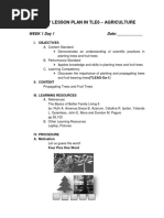 Daily Lesson Plan in Tle 6-Agriculture: I. Objectives | PDF | Grafting ...