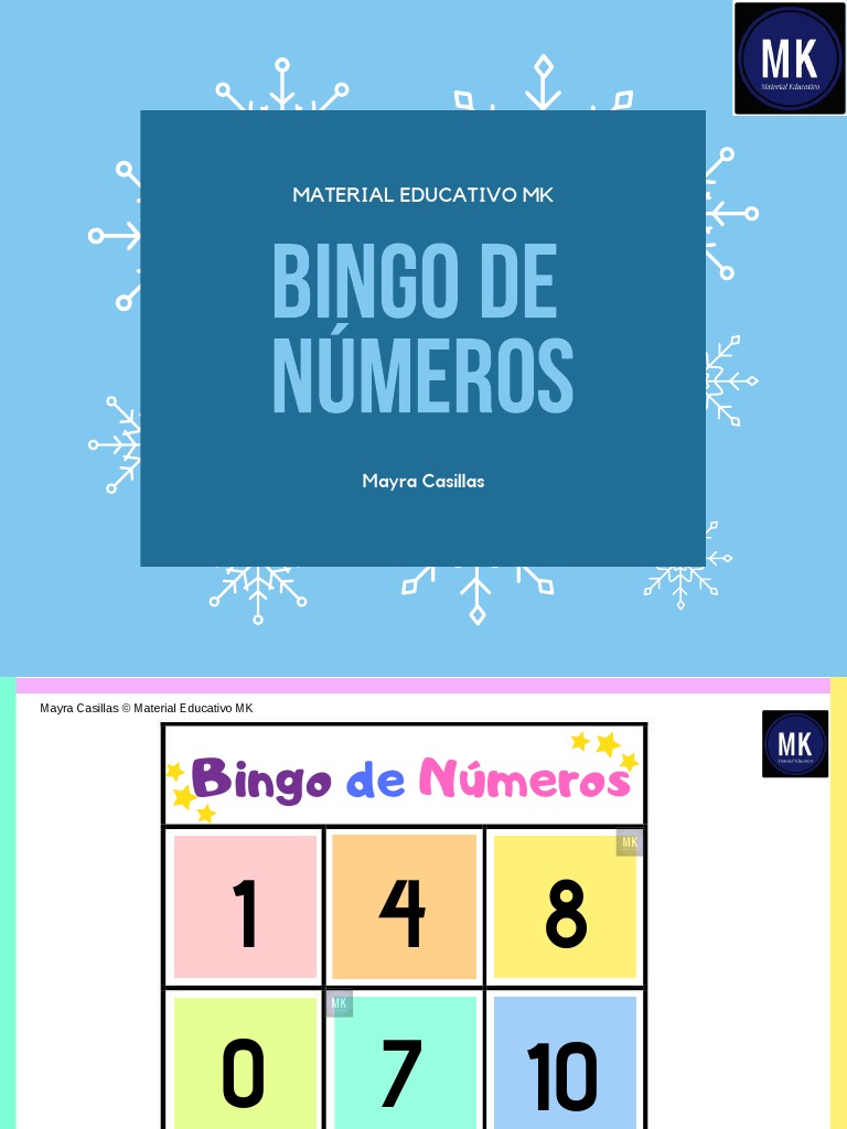 Bingo de Números Min | Ocio