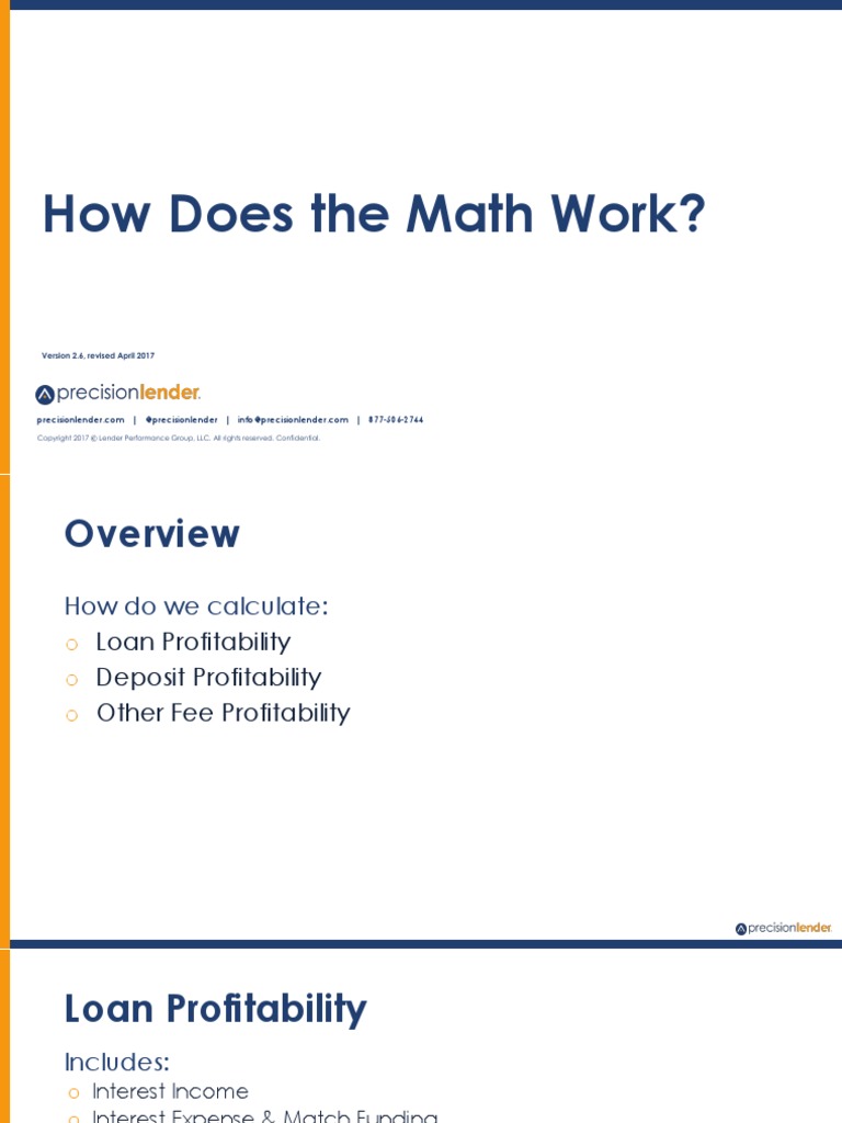 How Does The Math Work | PDF | Interest | Collateral (Finance)