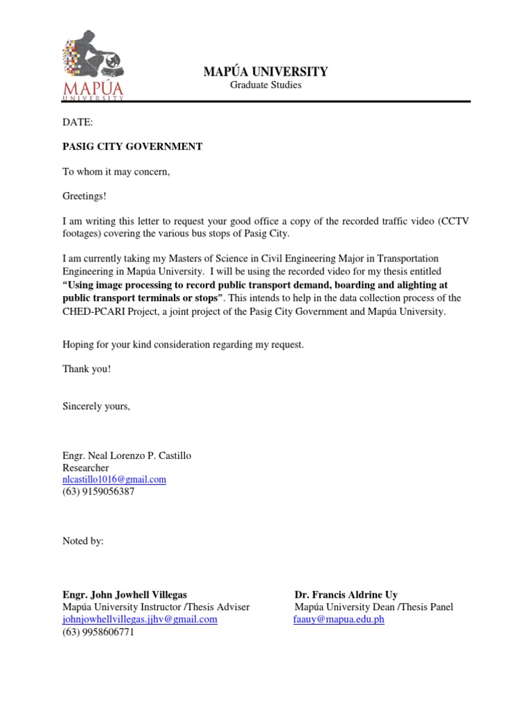 Pasig Letter | PDF | Inquiry | Academia