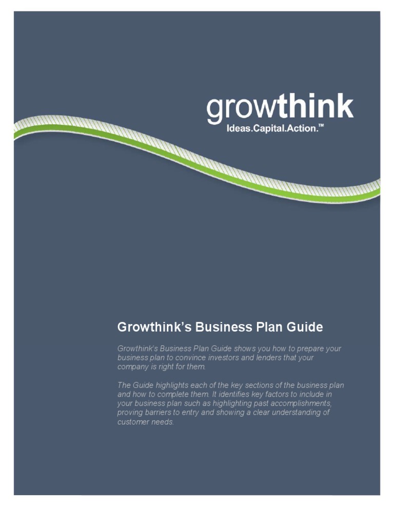 Growthink's Business Plan Guide: 6033 W. Century BLVD | PDF | Business ...