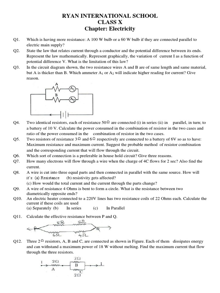 Electric Circuits and Ohm's Law: An In-Depth Look at Current ...