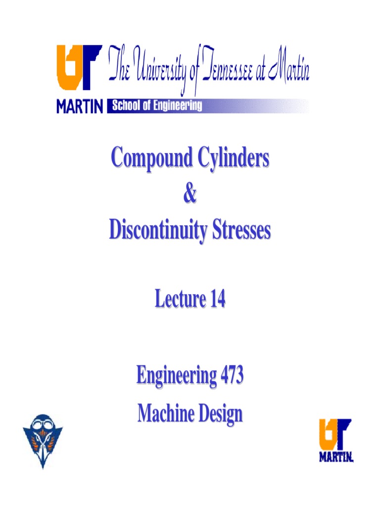 Compound Cylinders & Discontinuity Stresses | PDF | Stress (Mechanics ...