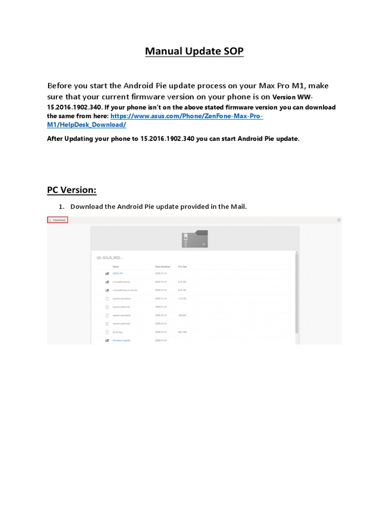 Manual Update SOP | PDF