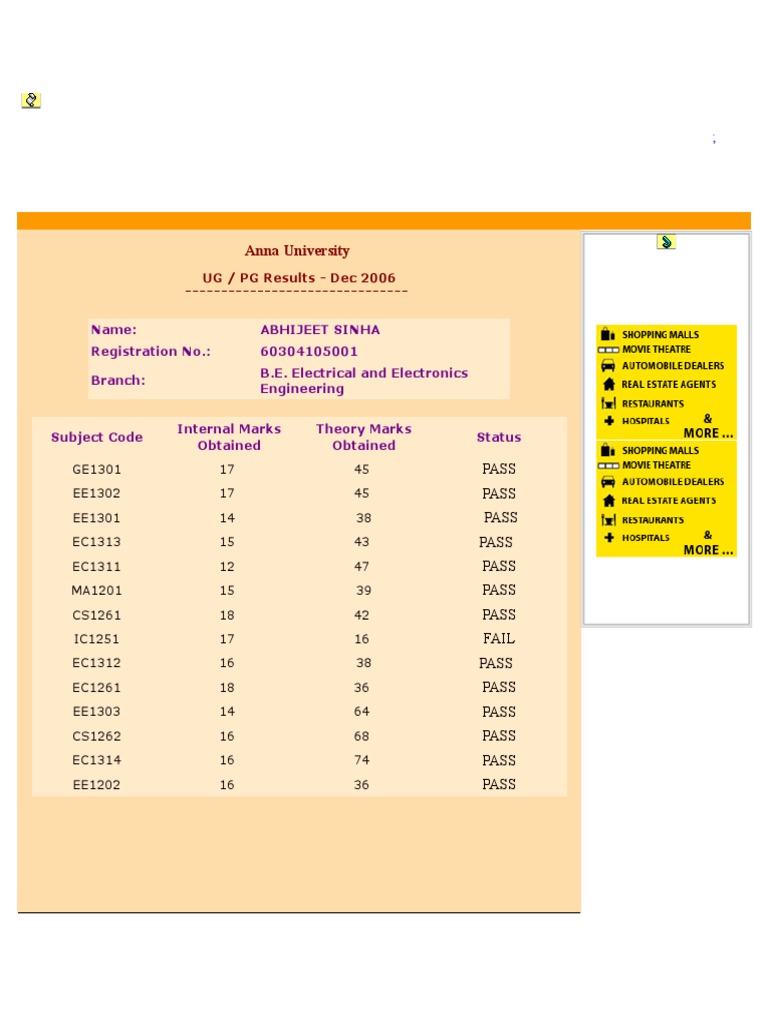 Anna University | PDF
