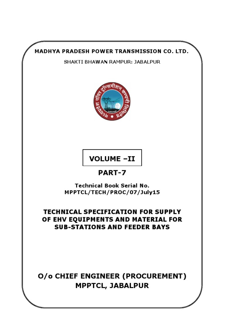 MPPTCL Tender Details | PDF | Transformer | Relay