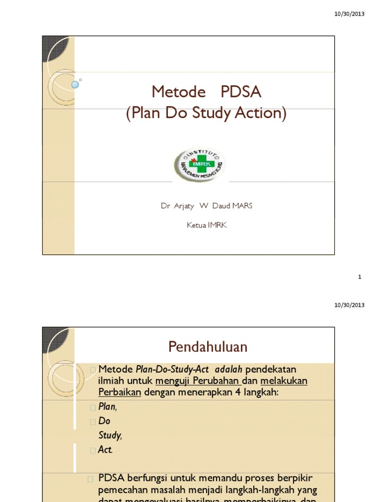 Metode PDSA | PDF