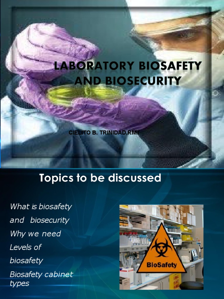 Biosafety and Biosecurity | PDF | Infection | Medical Humanities