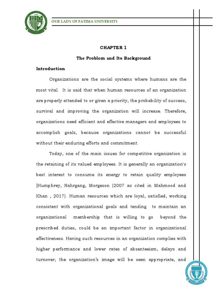 Chapter 1 | PDF | Job Satisfaction | Employment