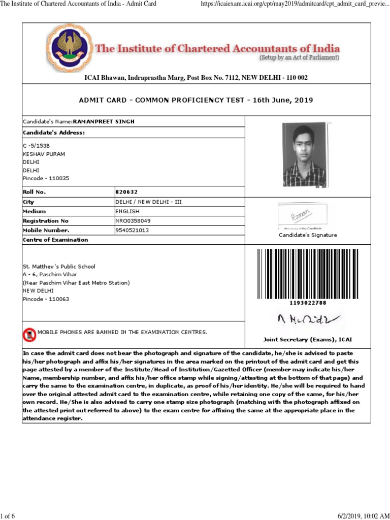 ICAI Bhawan, Indraprastha Marg, Post Box No. 7112, NEW DELHI - 110 002 ...