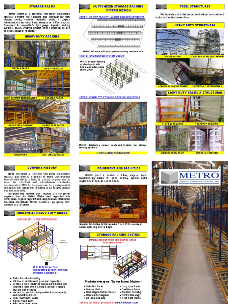 Metro Racking System | PDF | Economic Sectors | Civil Engineering