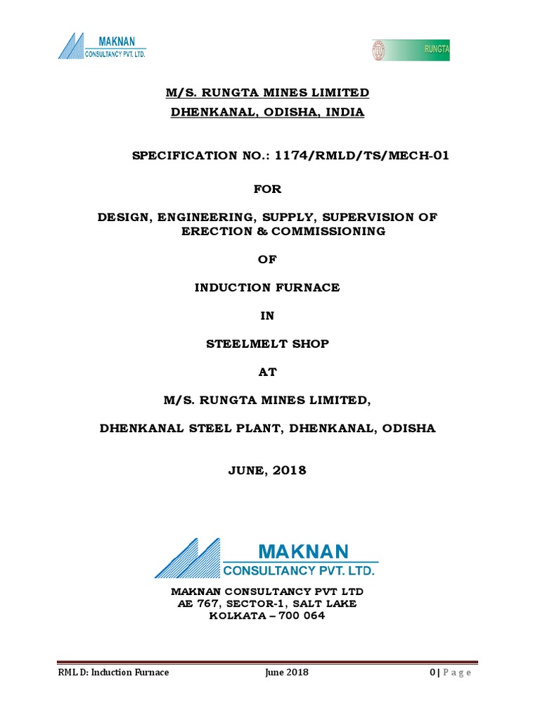 If Specs RMLD | PDF | Steel Mill | Transformer