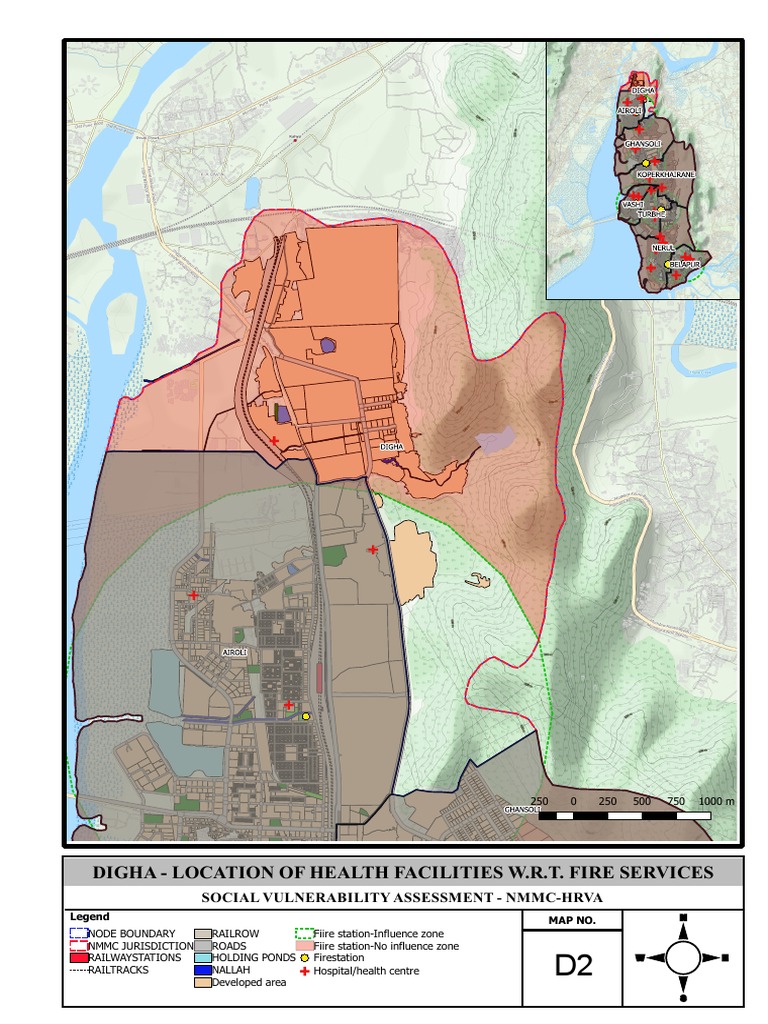 Digha Health Facilities and Fire Map | PDF
