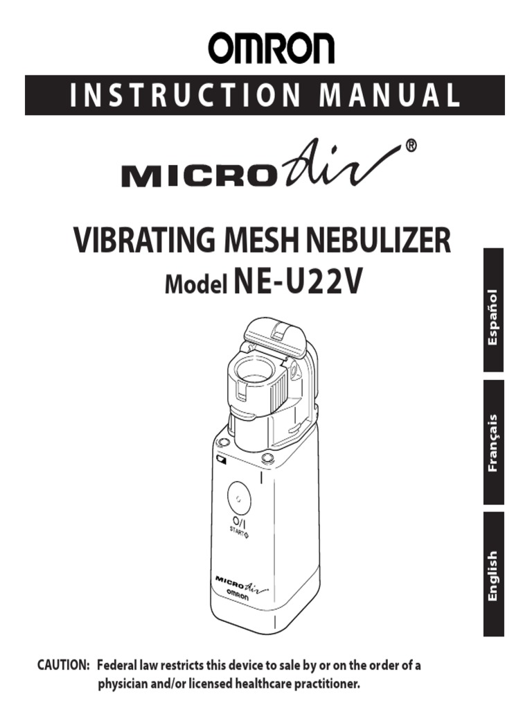 Vibrating Mesh Nebulizer NE-U22V: Instruction Manual | PDF ...