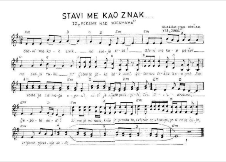 Stavi Me Kao Znak | PDF