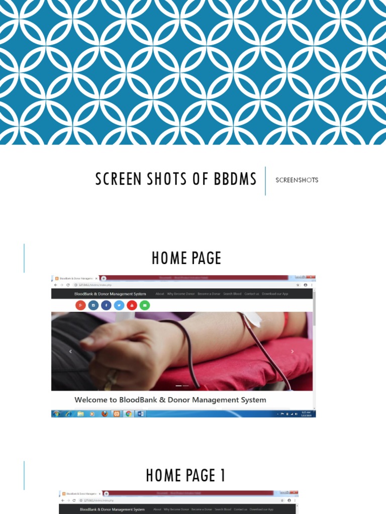 Screen Shots of Bbdms | PDF