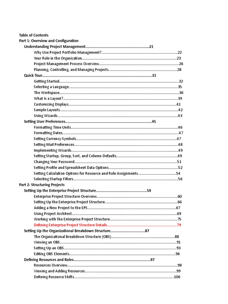 Defining Enterprise Project Structure Details