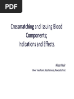 Blood Crossmatching Procedures Guide | PDF | Blood Transfusion | Blood Type