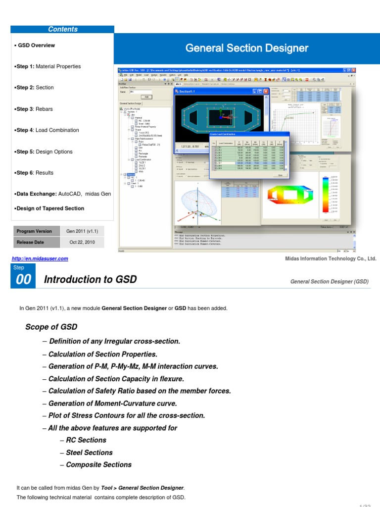Midas GSD Technical Material | PDF | Rectangle | Mechanical Engineering